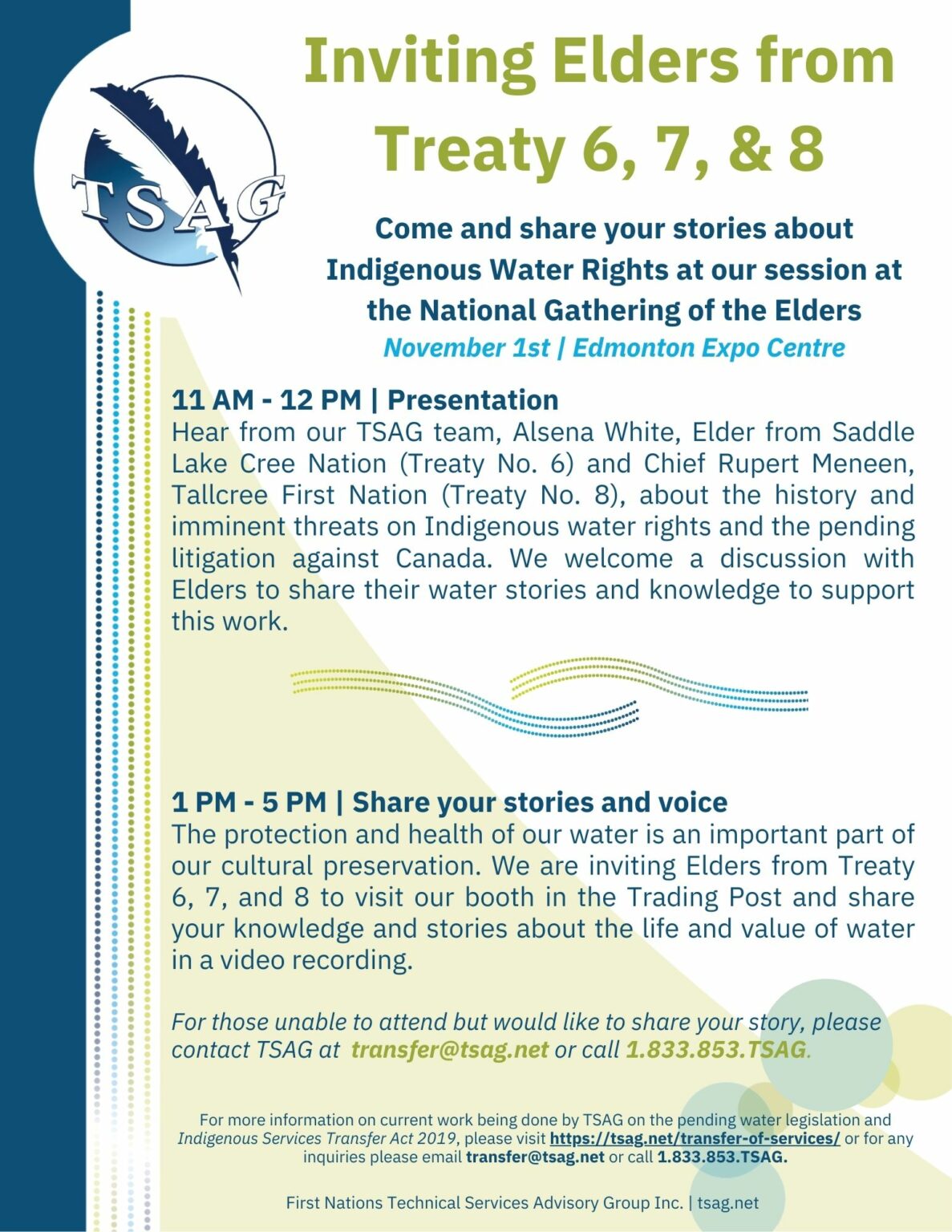 Transfer of First Nations Water Legislation and Transfer of Services Act - Key Information ...
